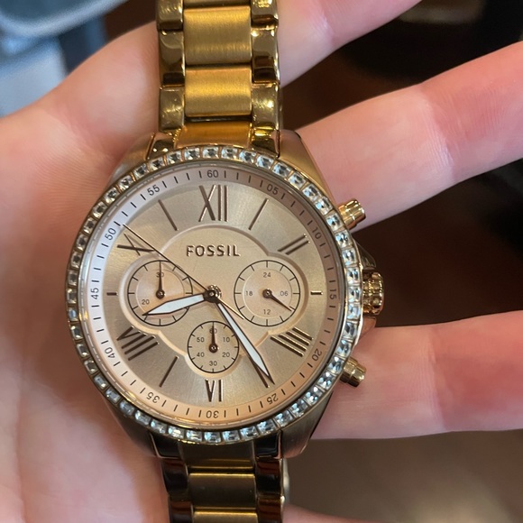 Fossil | Accessories | Rose Gold Fossil Watch Three Hand With Date And Time | Poshmark